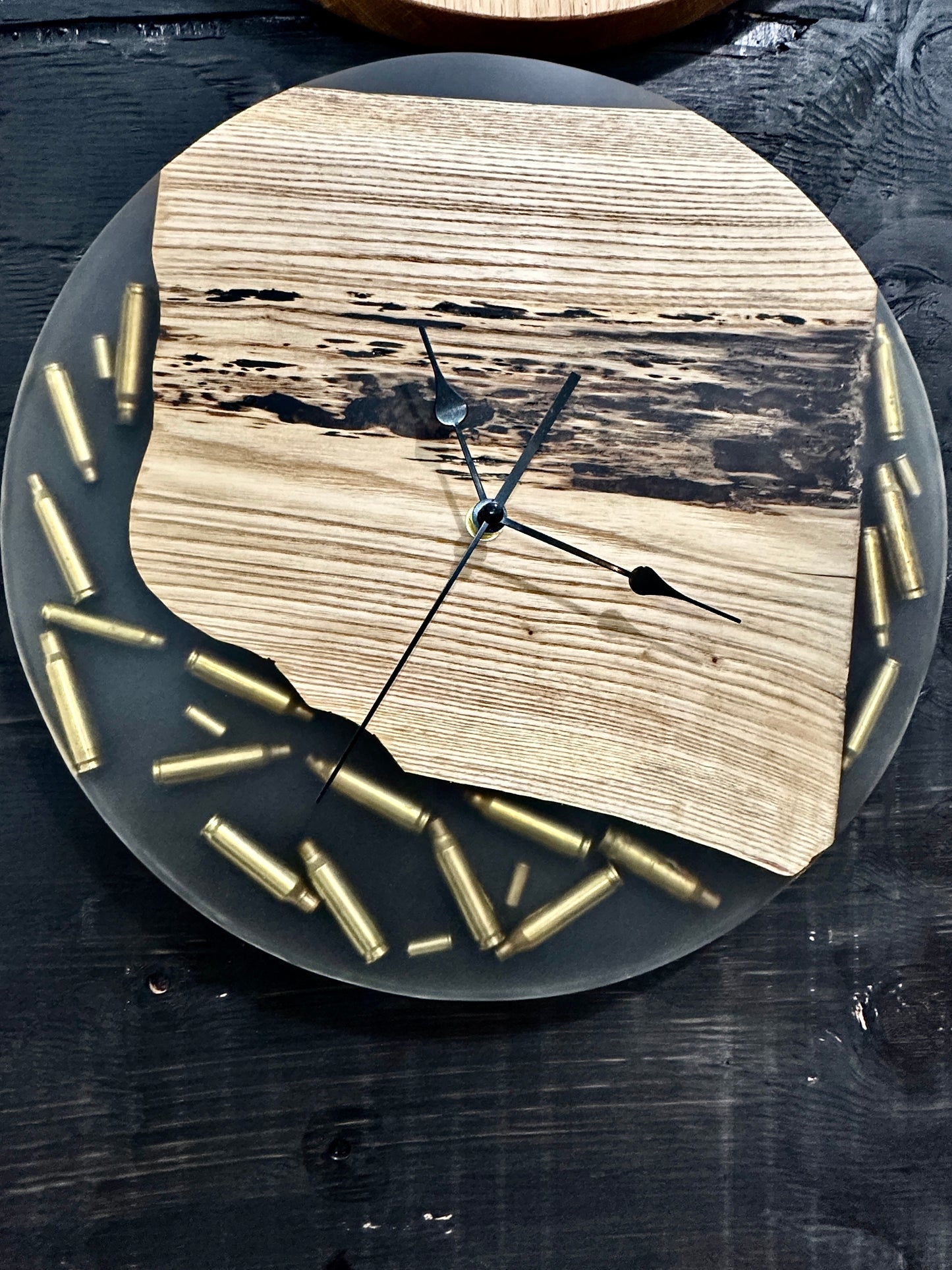Epoxy Bullet Clock 2 – Aurra Wood Co.